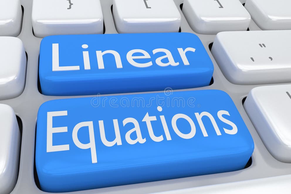 Linear Equations concept stock illustration. Illustration of proofs ...