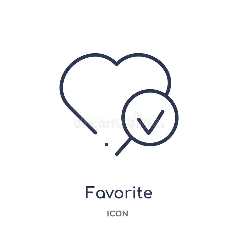Favorites Icon in Trendy Design Style. Favorites Icon Isolated on White ...
