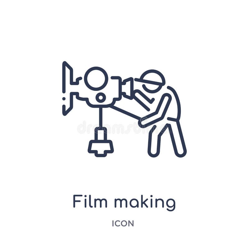 Film Making Icon in Trendy Design Style. Film Making Icon Isolated on ...