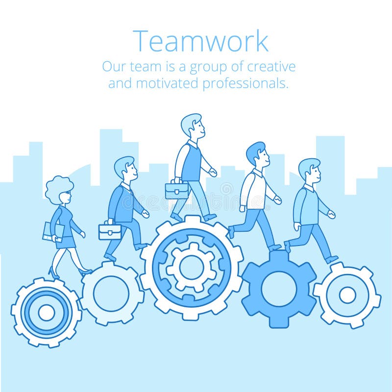 Team Work Abstract Stock Illustrations – 53,293 Team Work Abstract ...