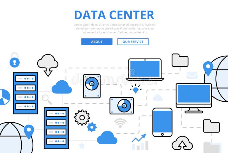 Data Center Design Icons Stock Illustrations – 5,892 Data Center Design ...