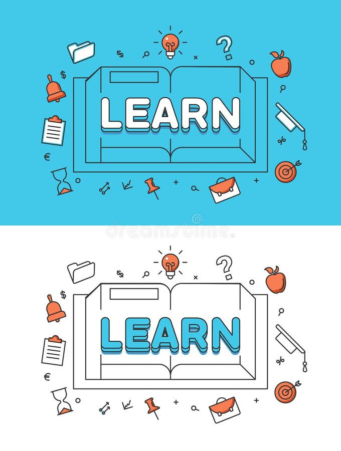 Linear Flat Accounting Software App Infographics V Stock Illustration ...