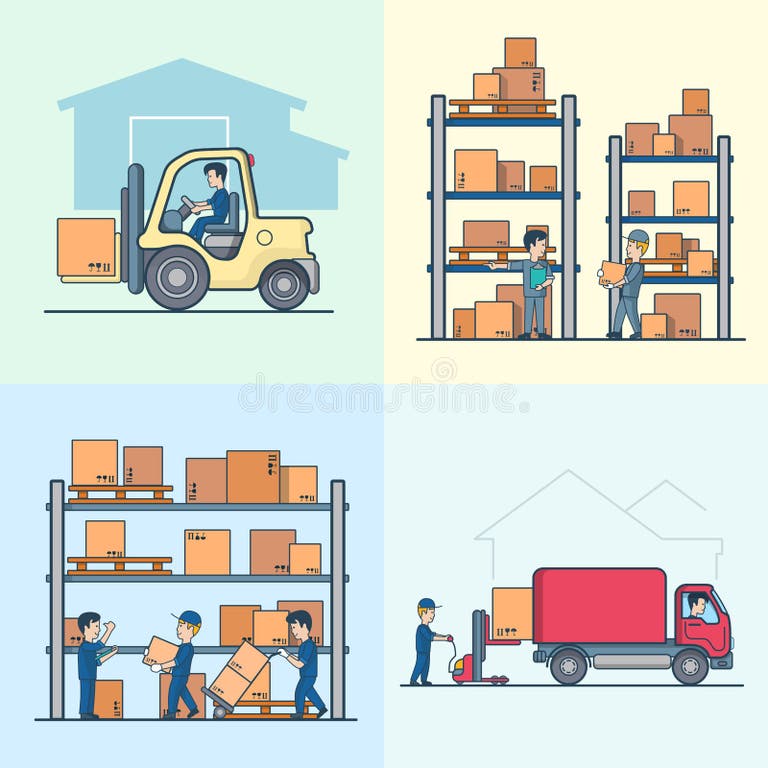 Boxes Loading Stock Illustrations – 9,647 Boxes Loading Stock ...
