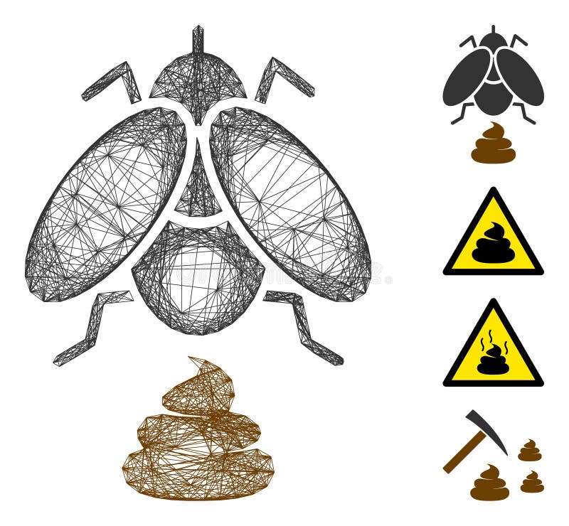 Linear Fly Shit Vector Mesh Stock Vector - Illustration of lines ...