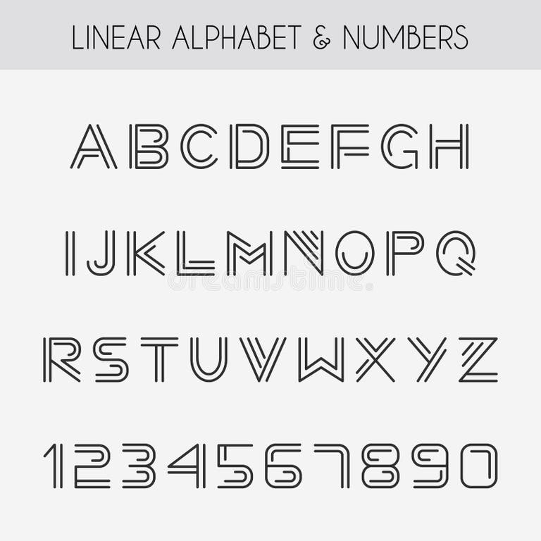 Linear Font Stock Illustrations – 81,756 Linear Font Stock ...