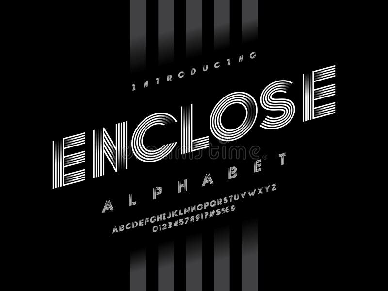 Linear font stock vector. Illustration of decoration - 322276380