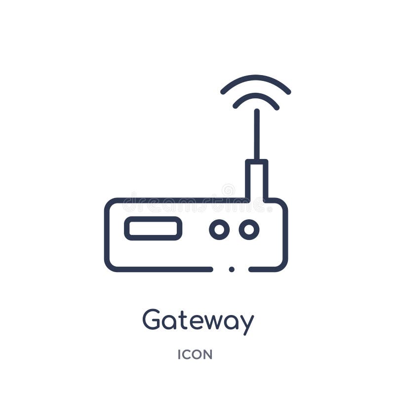 Linear Gateway Icon from City Elements Outline Collection. Thin Line ... Linear Gateway Icon from City Elements Outline Collection. Thin Line ...