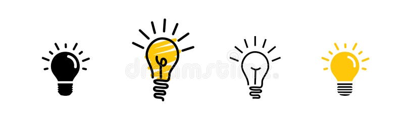 Good Idea. Banner Light Bulb Idea or Insight Concept. Stock Vector ...