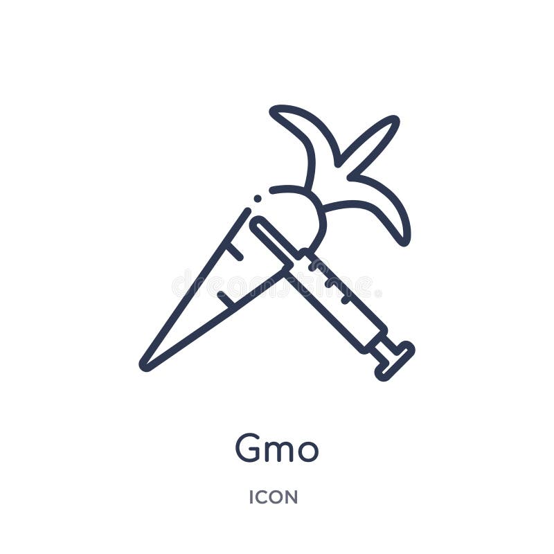 Linear Gmo Icon from General Outline Collection. Thin Line Gmo Icon ...