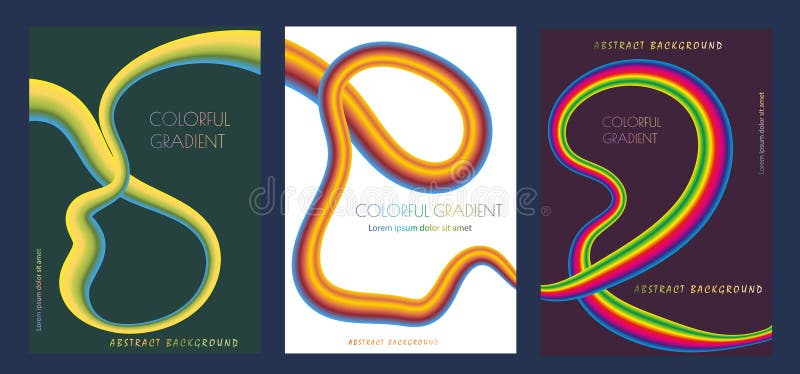 Linear Gradient. Flower Arrangement for Posters, Banners, Covers ...