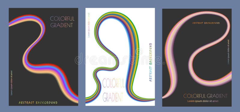 Linear Gradient. Flower Arrangement for Posters, Banners, Covers ...