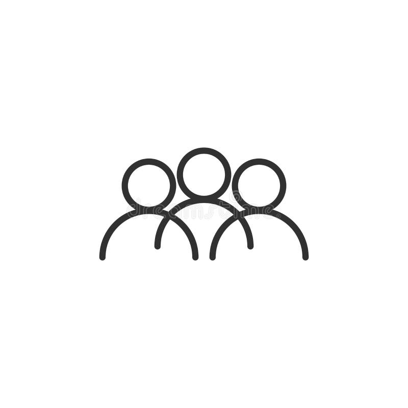 Linear Group Icon from Customer Service Outline Collection. Thin Line ...