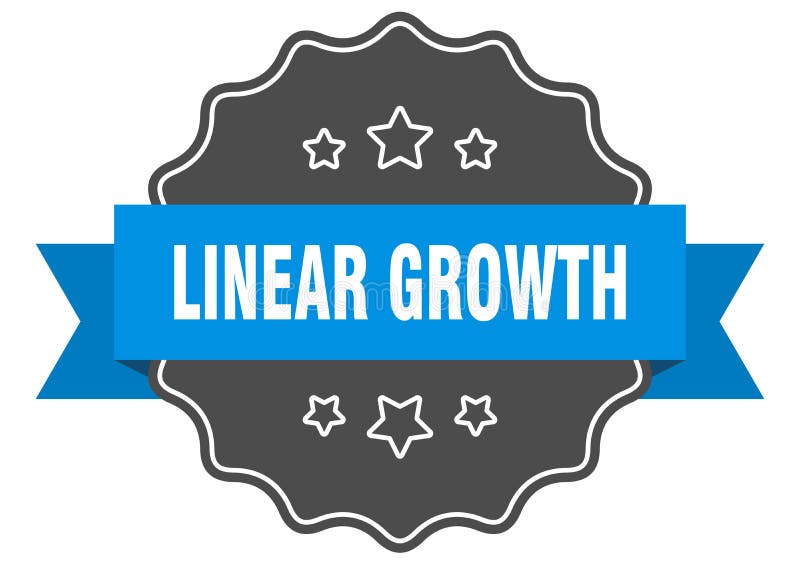 Linear Growth Label. Linear Growth Isolated Seal. Sticker. Sign Stock ...