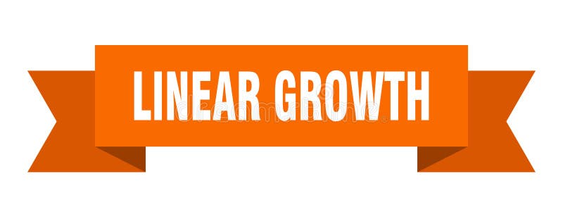 Linear Growth Ribbon. Linear Growth Isolated Band Sign Stock Vector ...
