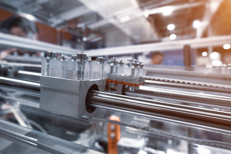 Linear Guides for Precise Linear Movement Stock Image - Image of move ...