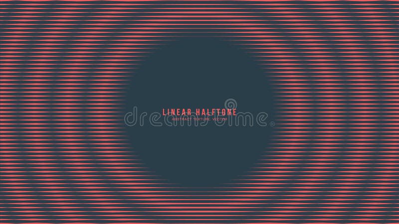 Linear Halftone Pattern Vector Round Frame Red Black Classy Abstract ...