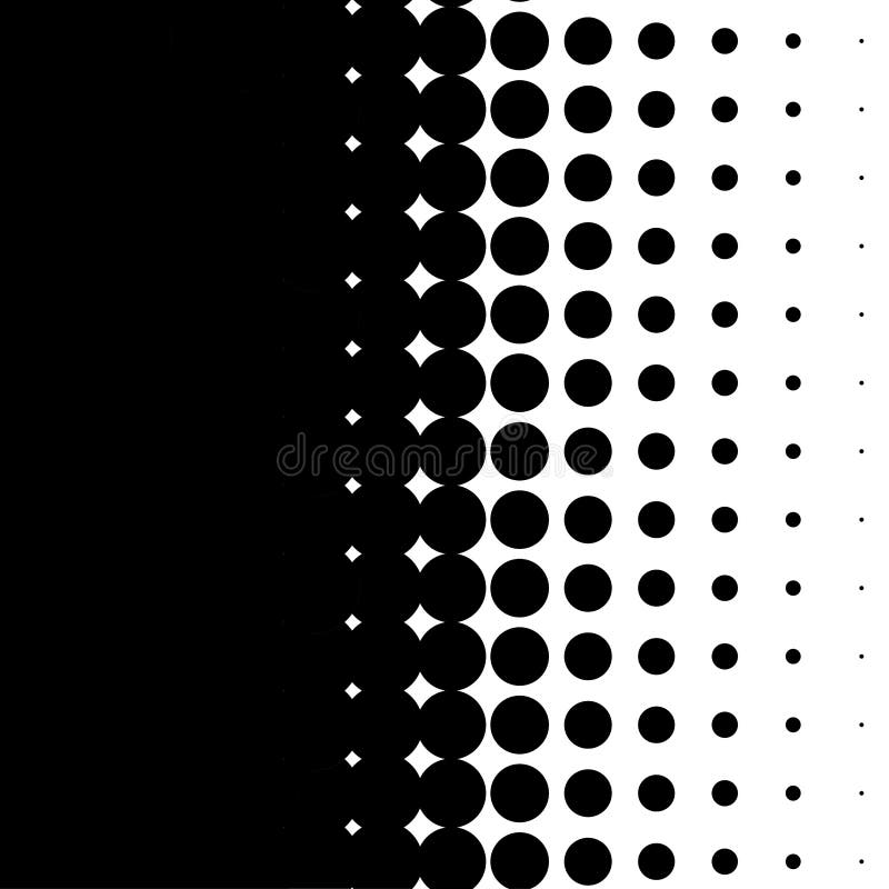 Linear Halftone, Screentone Dots, Circles, Pattern Stock Vector ...