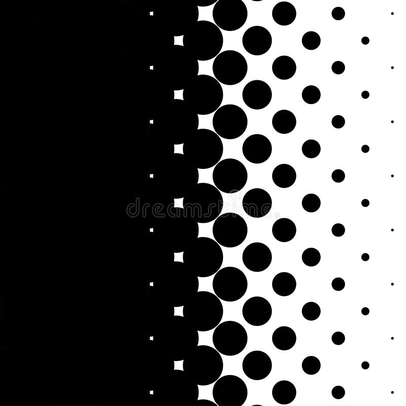 Linear Halftone, Screentone Dots, Circles, Pattern Stock Vector ...