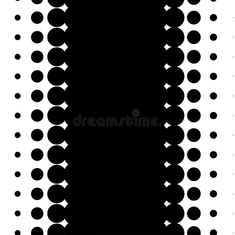 Linear Halftone, Screentone Dots, Circles, Pattern Stock Vector ...