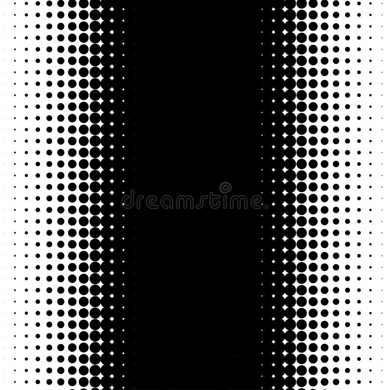 Linear Halftone, Screentone Dots, Circles, Pattern Stock Vector ...