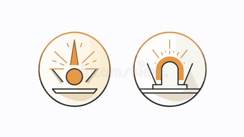Linear Hatch Up Logo Vector Cartoon Illustration Stock Illustration ...