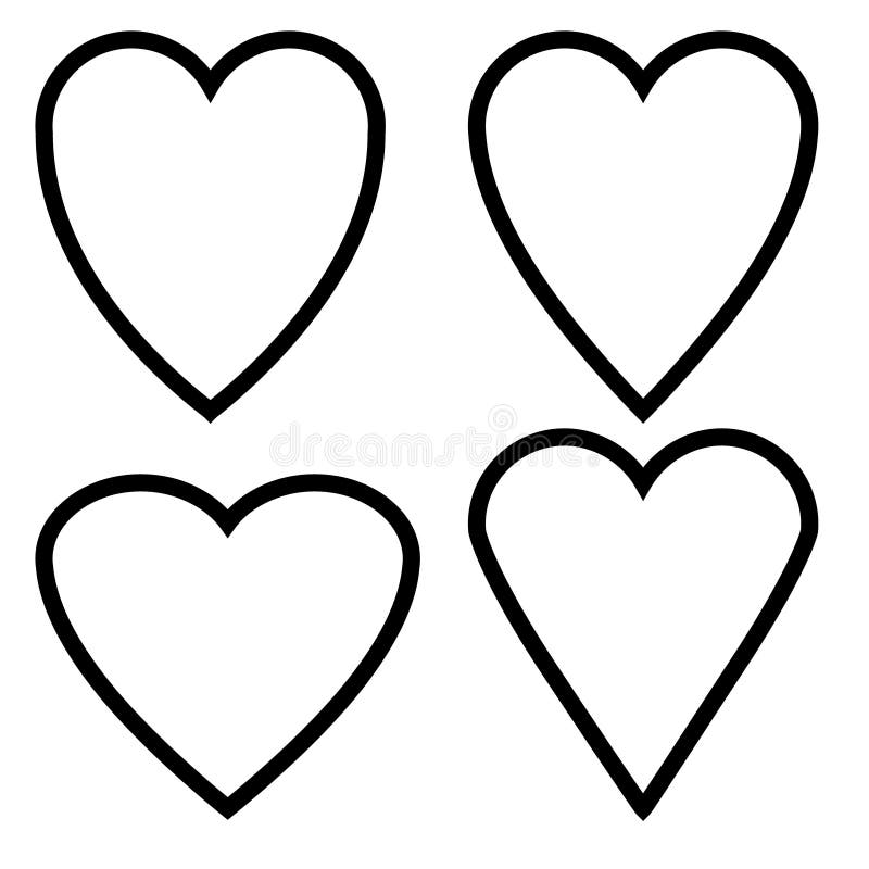 Linear Heart Icon, Vector Linear Icons Thin Grey Line. Stock ...
