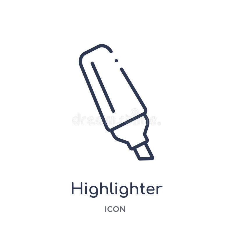 Highlight Icon in Trendy Design Style. Highlight Icon Isolated on White ...