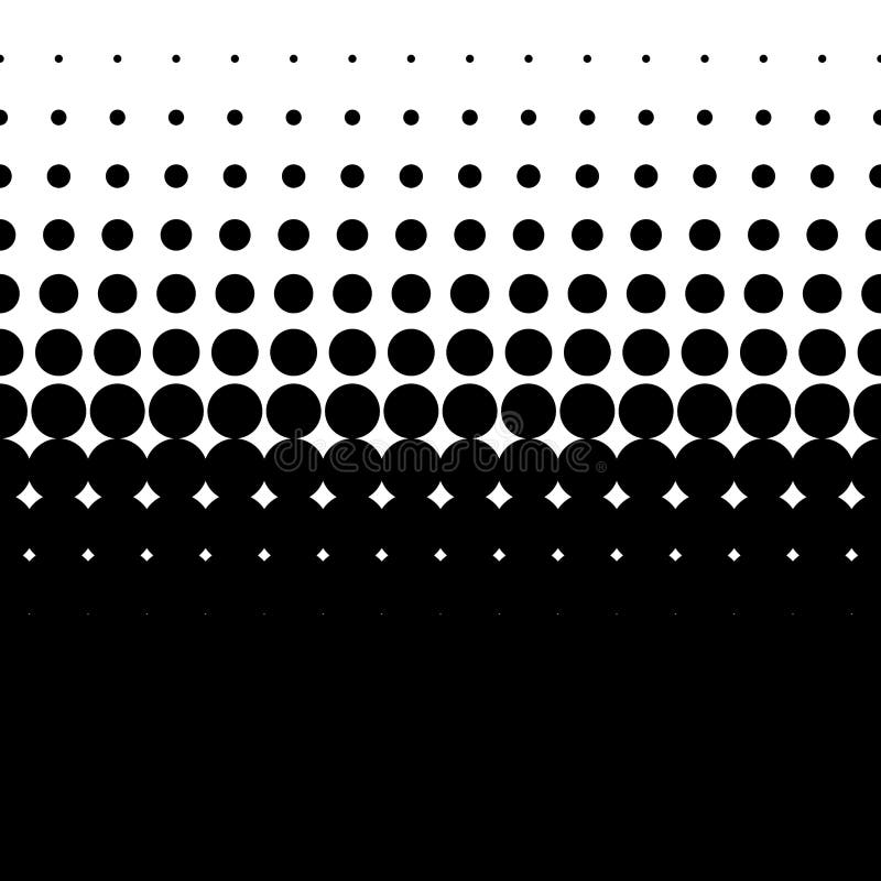 Linear, Horizontal Halftone Vector Pattern, Texture. Circles, Dots ...