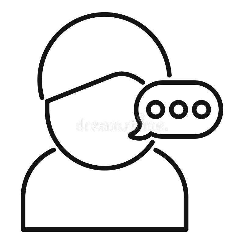 Customer Service Icon with Speech Bubble Stock Illustration ...