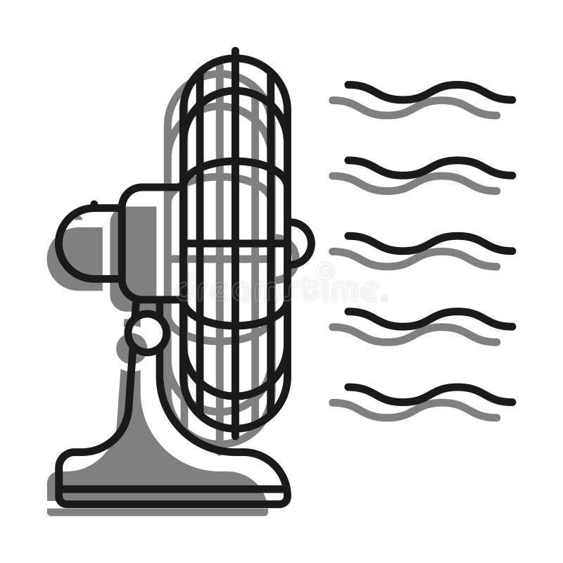 Electric Fan Side View Stock Illustrations – 150 Electric Fan Side View ...