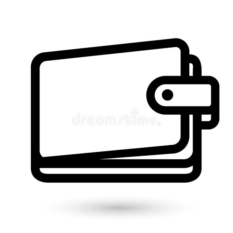 Linear wallet icon stock vector. Illustration of promo - 104516354