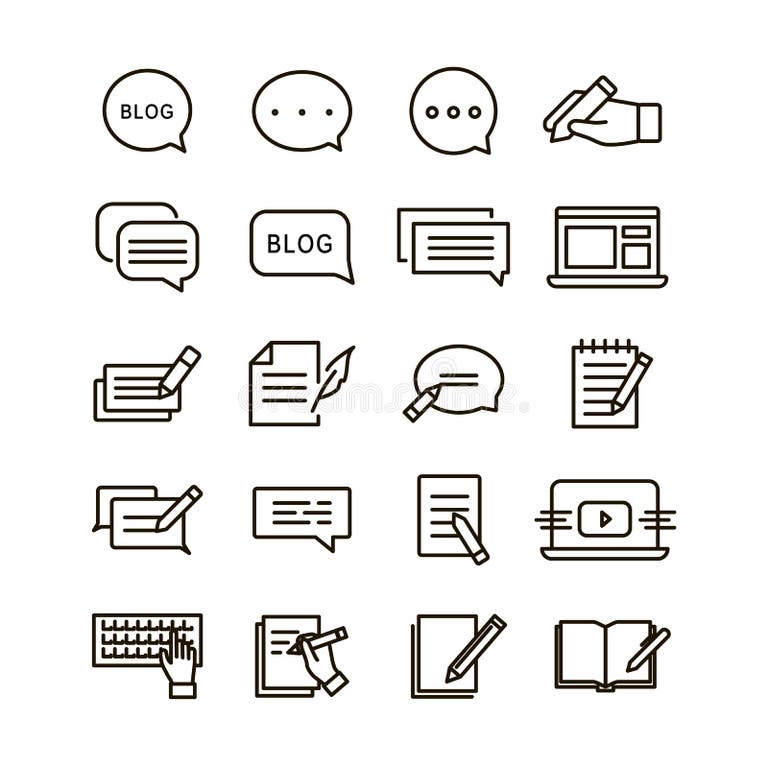 Blog Posts Icons Stock Illustrations – 453 Blog Posts Icons Stock ...