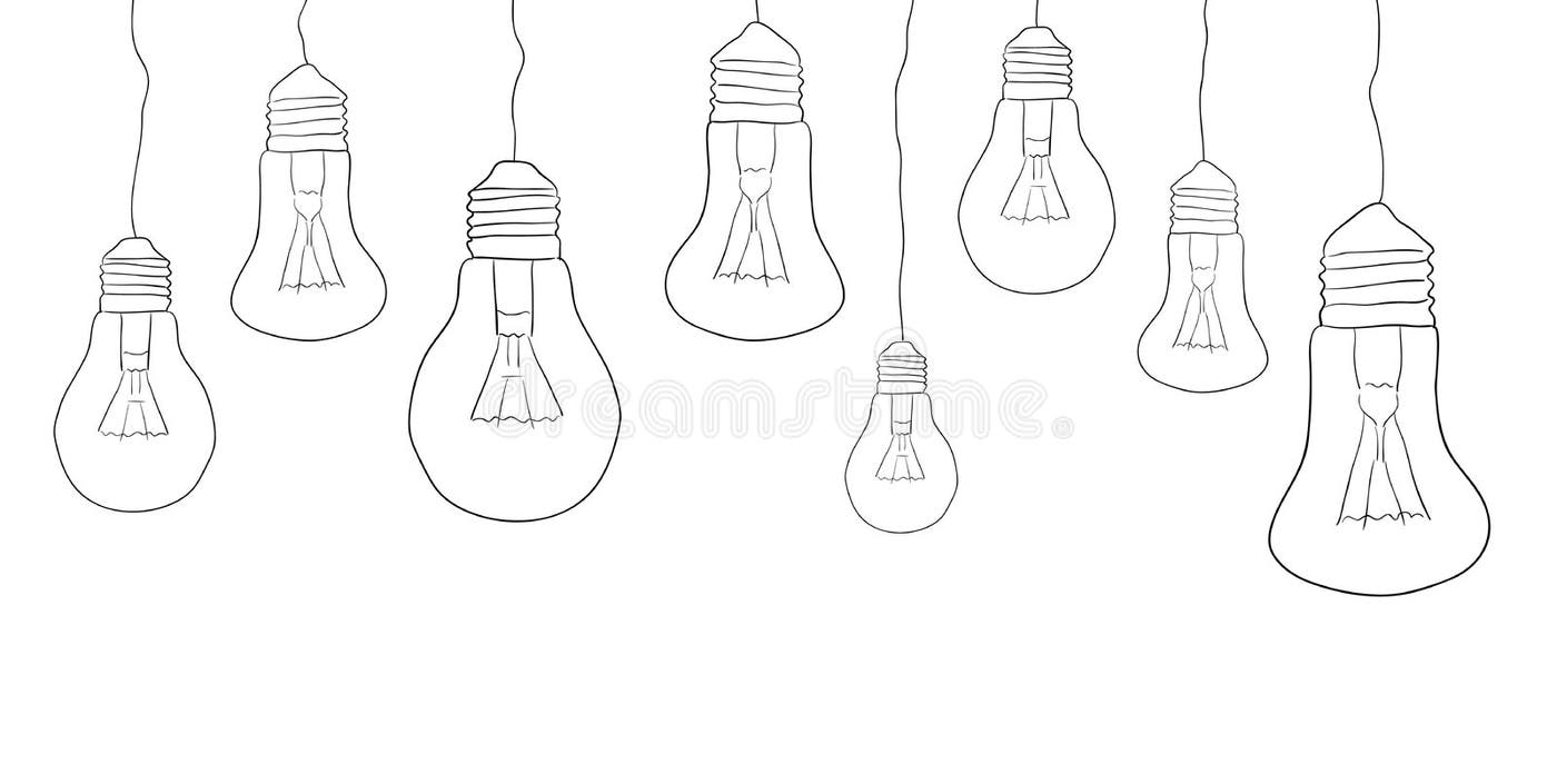 Hanging Light Bulbs Illustration Stock Illustrations – 3,080 Hanging ...