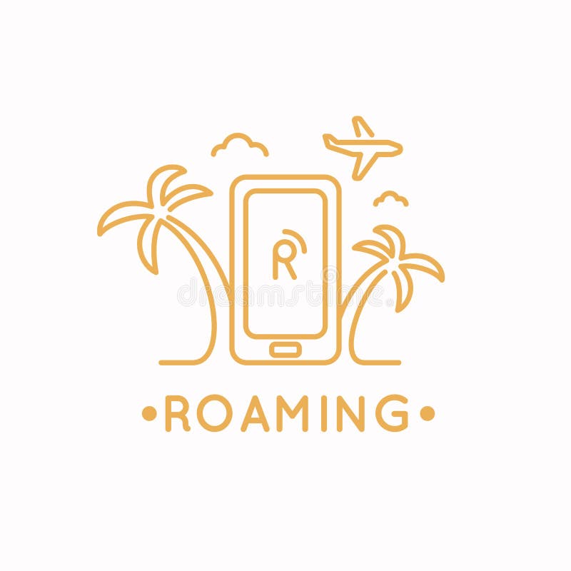 International Roaming Icon. Flat Design Stock Illustration ...