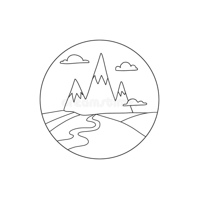 Mountains Circle Stock Illustrations – 4,252 Mountains Circle Stock ...