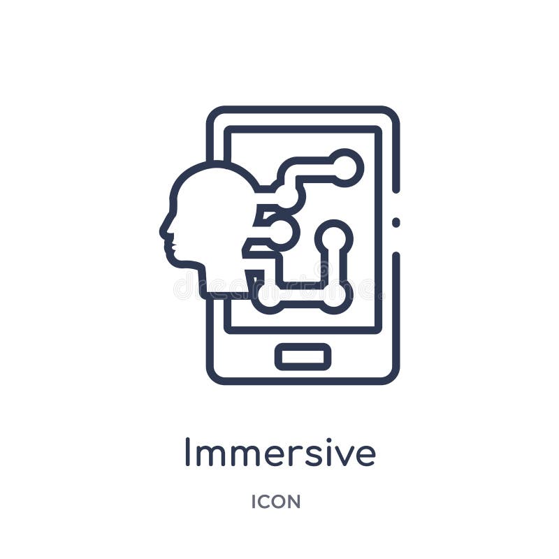 Immersive Icon. Trendy Flat Vector Immersive Icon on White Backg Stock ...