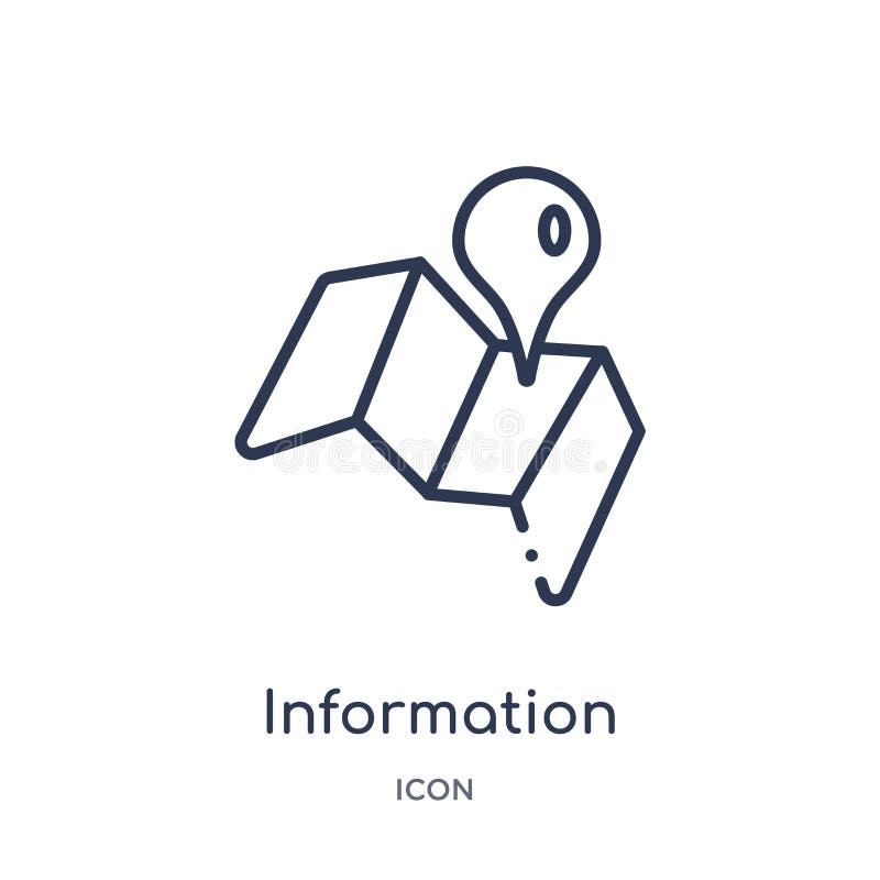 Information Point Icon in Trendy Design Style. Information Point Icon ...