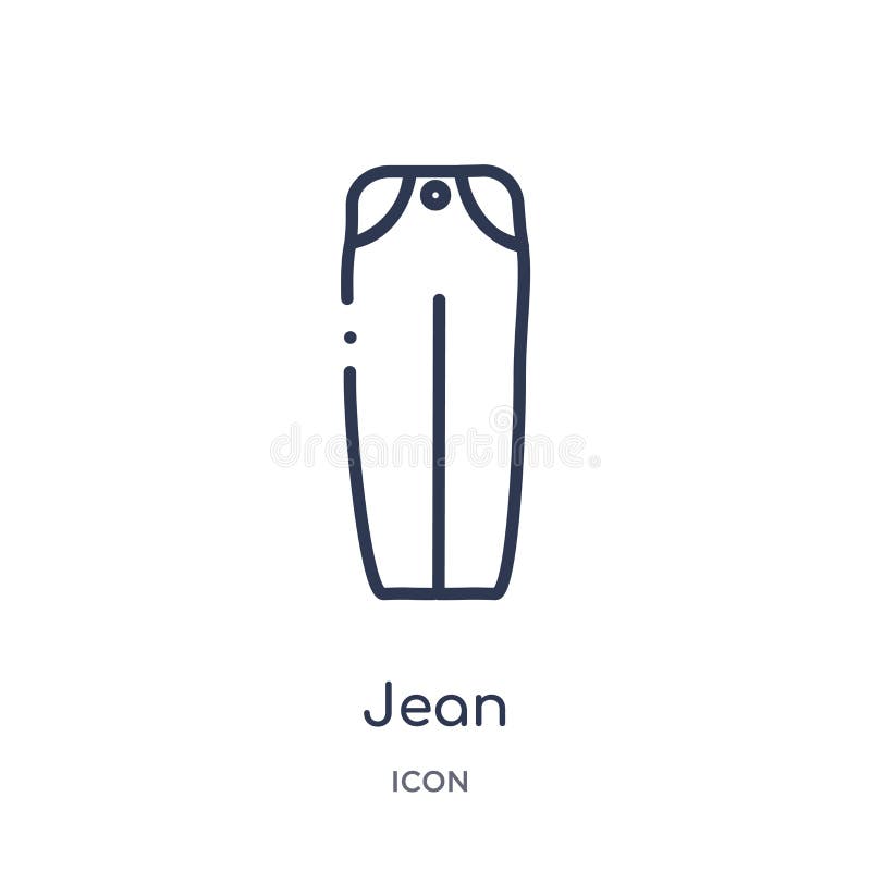 Jean Icon Vector Sign and Symbol Isolated on White Background, Jean ...