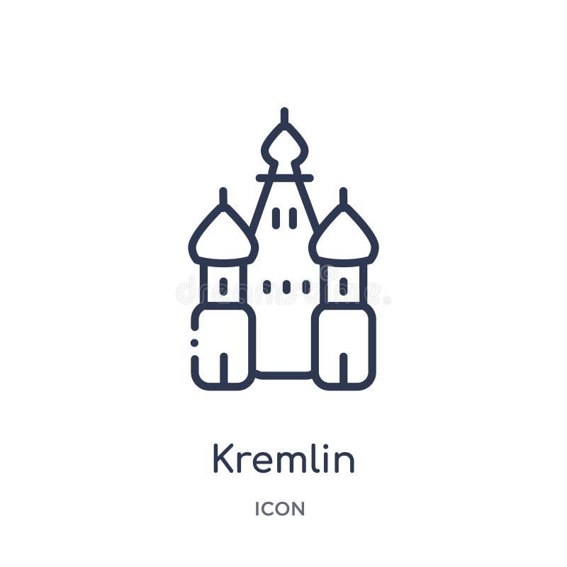Kremlin Linear Icon. Modern Outline Kremlin Logo Concept on Whit Stock ...
