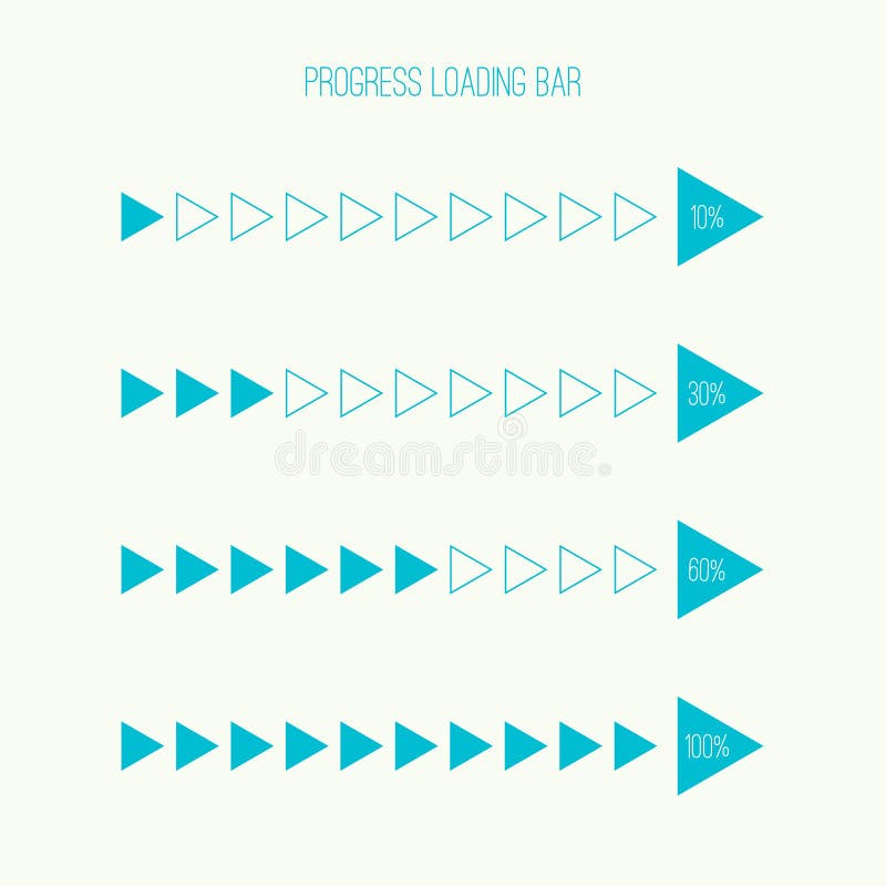 Linear Loader Bar Stock Vector Illustration Of Loading 79866276