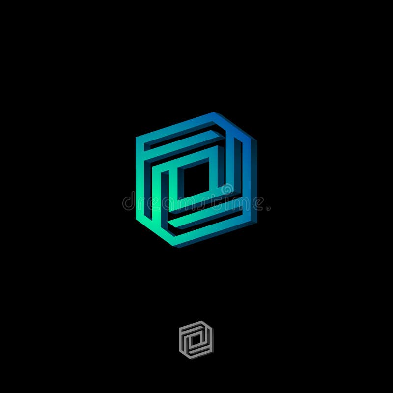 Linear Logo. Polygon Emblems. Abstract Icon. Business or Industry Logo ...