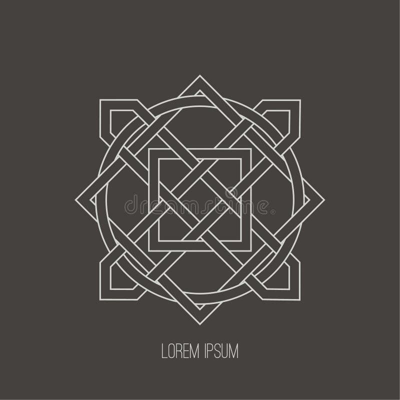 Linear logo stock vector. Illustration of minimal, logotype - 89201130