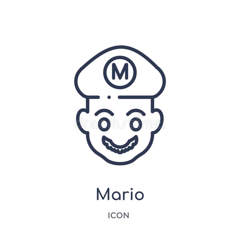 Mario Game Outline Stock Illustrations – 15 Mario Game Outline Stock ...