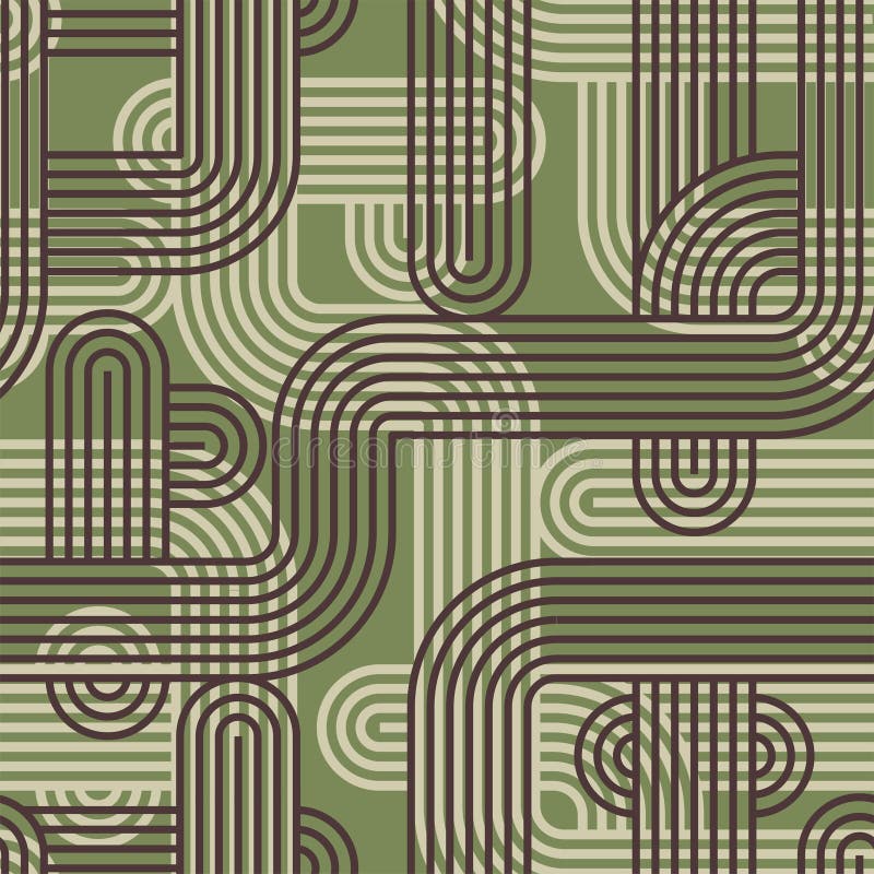 Linear Military Pattern Seamless. Line Army Background Stock Illustration - Illustration of tile ...