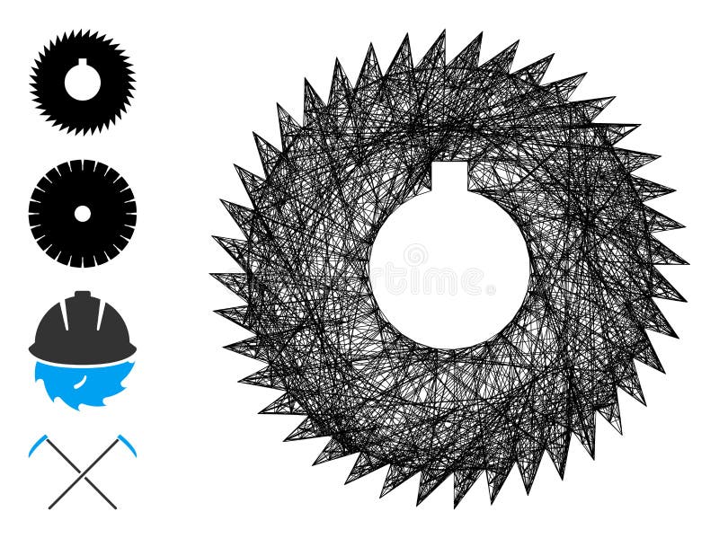 Vector Set of Cnc Milling Machine Icons. Stock Vector - Illustration of ...