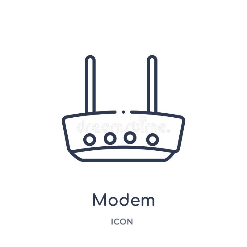 Internet Modem Icon in Trendy Design Style. Internet Modem Icon ...