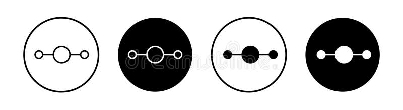 Linear Molecular Structure Icon Set. Abstract High Density Texture ...