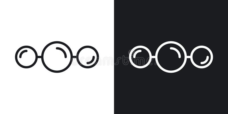 Linear Molecular Structure Icon Set. Abstract High Density Texture ...