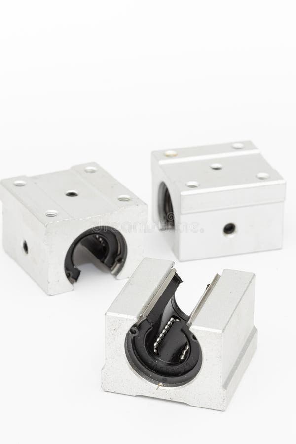 Linear Motion Ball Bearing for CNC Machine Construction Stock Image ...