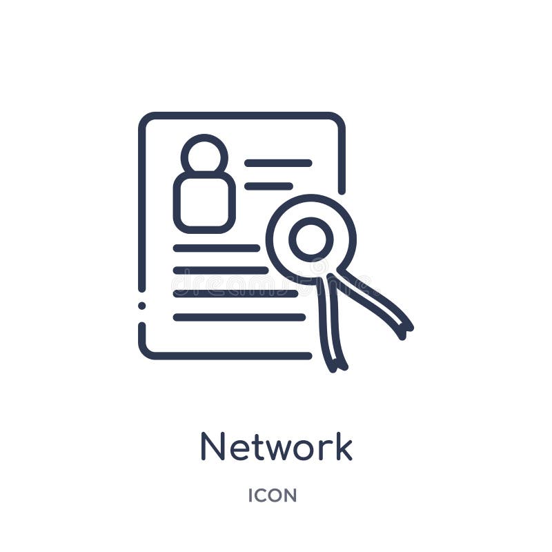 Linear Network Certificate Icon from Internet Security and Networking ... Linear Network Certificate Icon from Internet Security and Networking ...